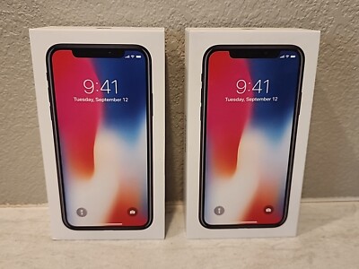 2 iPhone X 64GB Box Original Apple Retail Box*Box Only* No Accessories ...