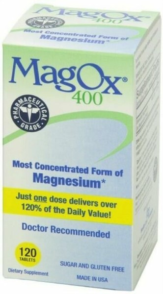 Mag-Ox 400 HEALTH 212092 Magnesium Tablets - 120 Pack for sale online ...
