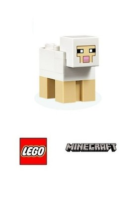 LEGO Minecraft Sheep Brick Built Minifigure from set 21159 - NEW ...