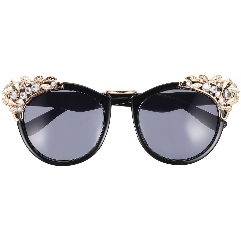 Rhinestone Sunglasses Fashionable Retro Sun Sunglasses For Outdoor ...