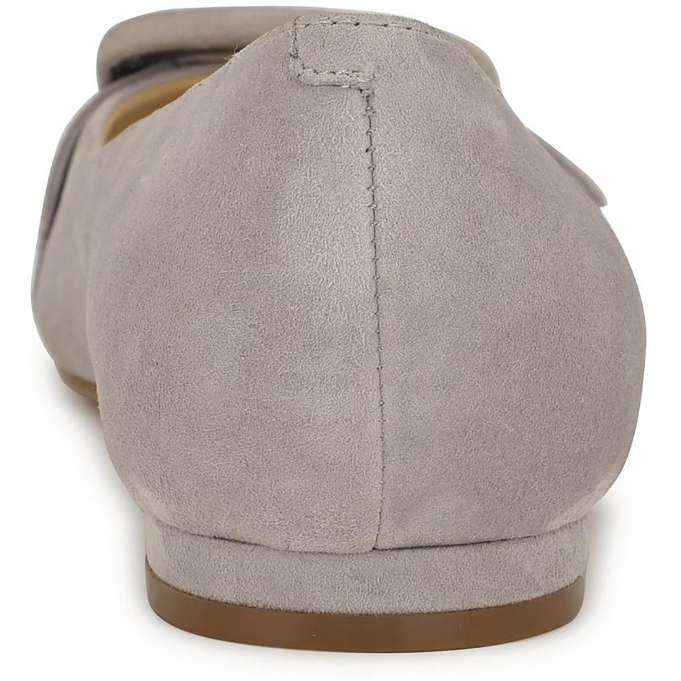 Nine West Womens Jesike Gray Suede Ballet Flats Shoes 9 Medium (B,M ...