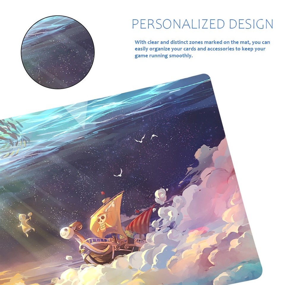 One Piece Playmat + Free Storage Bag Non-Slip Rubber 24x14 in ...