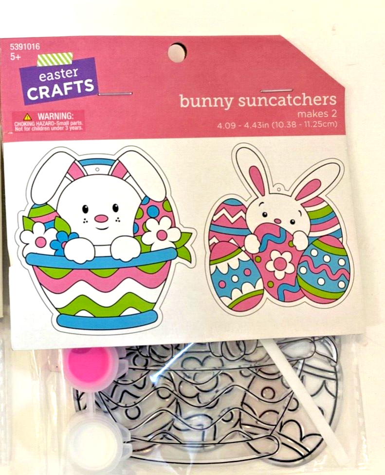 1 Pack of 2 Easter Bunny Suncatcher Kit craft Easter Sunday school ...