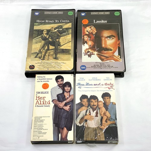 Tom Selleck VHS Tapes High Road to China/Lassiter/Her Alibi/Three Men ...