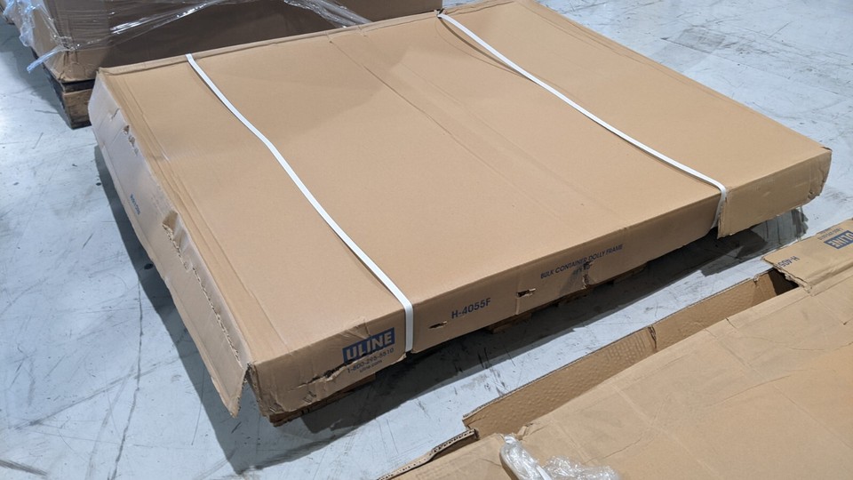 ULINE H-4055F Bulk Container Dolly 48"x40" w/5" Phenolic Casters | eBay