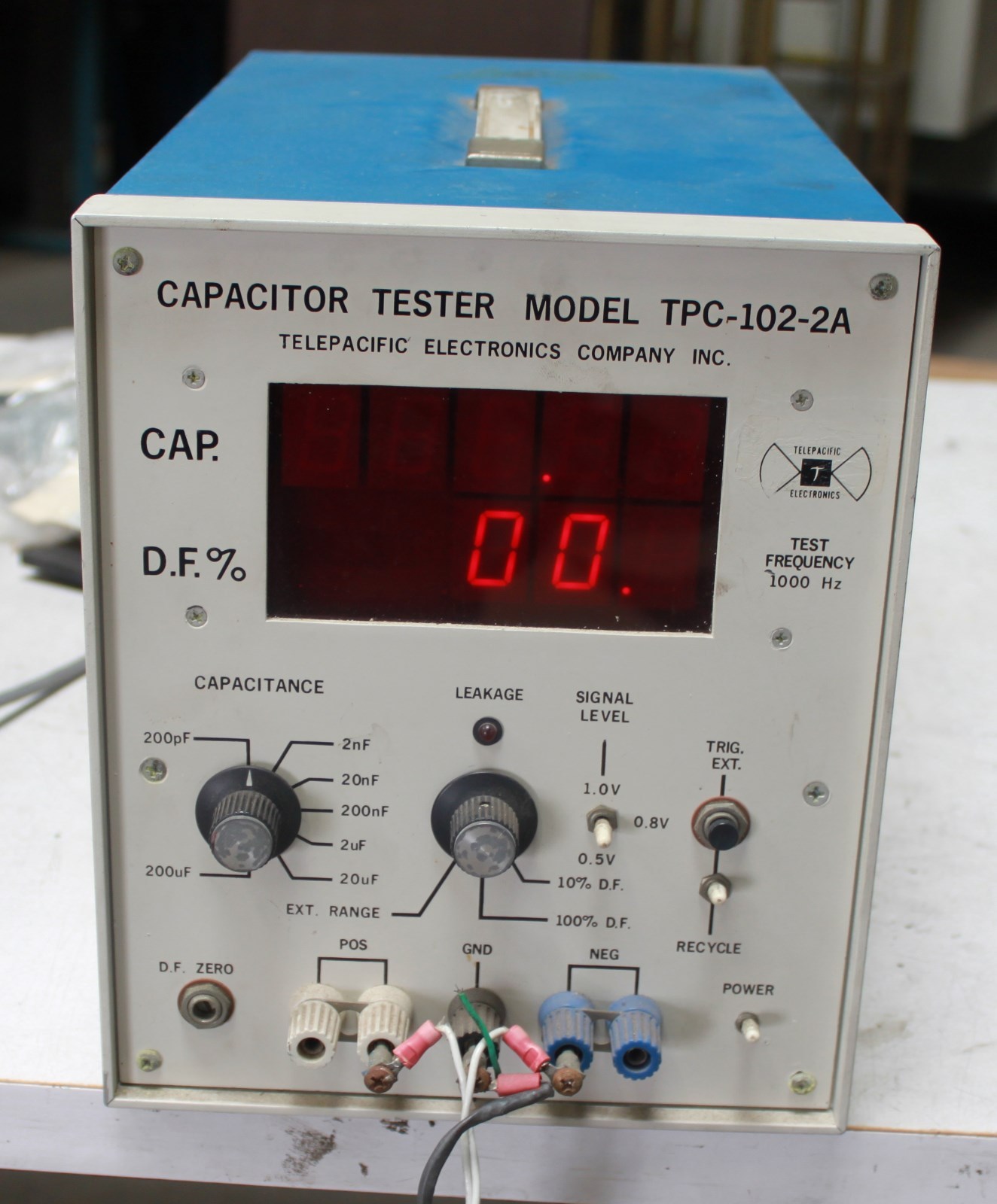 TELEPACIFIC ELECTRONICS CO. MODEL TPC-102-2A CAPACITOR TESTER | eBay
