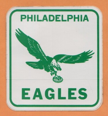 Vintage 70's Philadelphia Eagles Bumper Sticker Decal | eBay