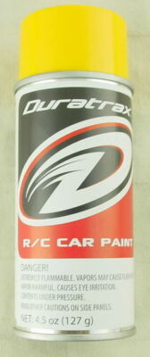Duratrax Bright Yellow 4.5oz Lexan/Polycarbonate Body Spray Paint ...