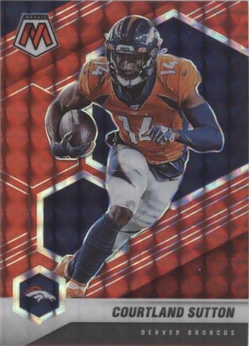 2021 Panini Mosaic - Courtland Sutton #70 Red Mosaic Prizm for sale ...