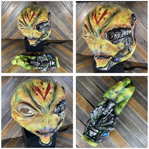 Vintage Rubie's Costume Co. Alien Cyborg Swamp Monster Mask & Glove ...