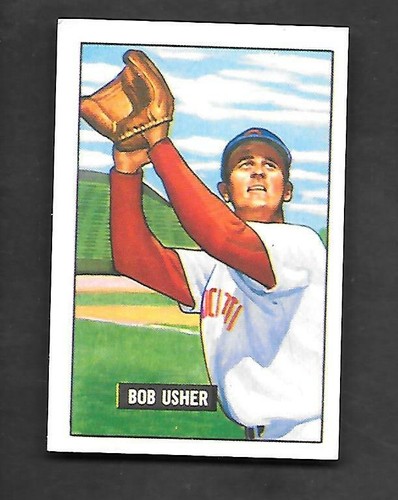 BOB USHER 1986 Card Collectors Company '51 Bowman Reprints #286 ...