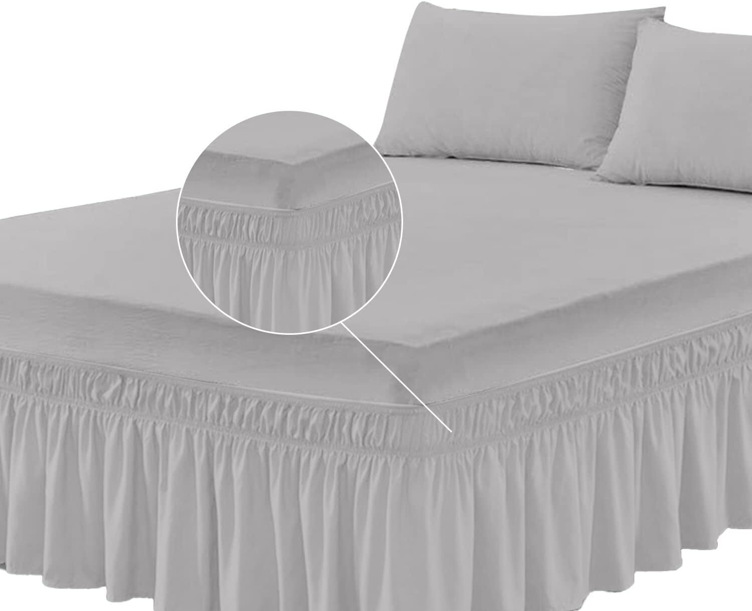 Extra Deep Fitted Valance Sheet Bed Sheets Single Double King Super ...
