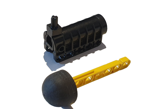 1x Lego Technic Blaster Kanone Shooter 57029c01 - Schwarz mit Pfeil ...