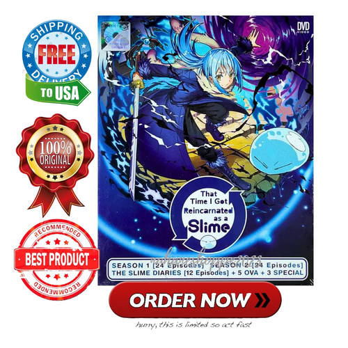 DVD Anime That Time I Got Reincarnated as a Slime Complete Series ...