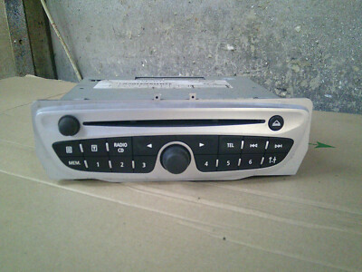 2011 RENAULT MEGANE / SCENIC / CLIO SILVER CD PLAYER RADIO STEREO ...
