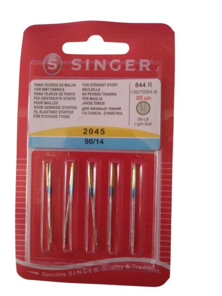Singer Style 2045 Sewing Machine Ball Point Needles - Pack of 5, Size ...