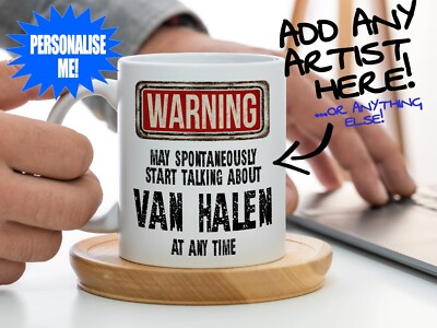 Van Halen Mug - Gift for rock music fan - Can be personalised | eBay UK