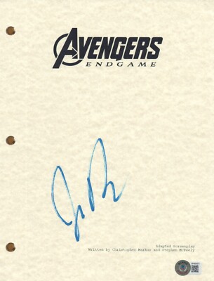Joe Russo AVENGERS ENDGAME Signed Autograph Movie Script Screenplay ...