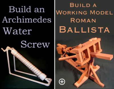 Ancient Technology Plans 2-Pack Archimedes Water Screw and Roman ...