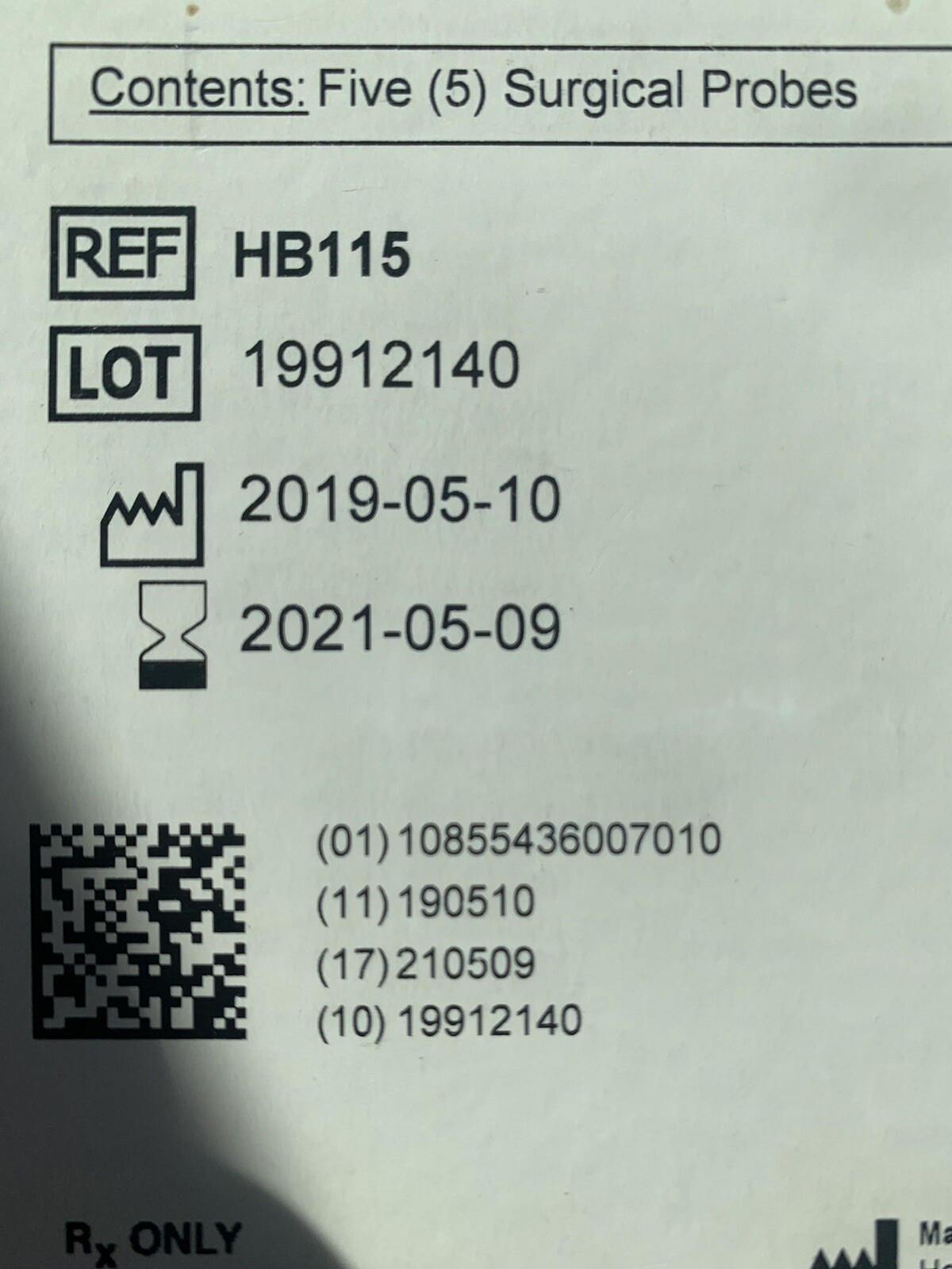 Box of 5 Hologic Localizer Surgical Probe - Model HB115 - for sale ...