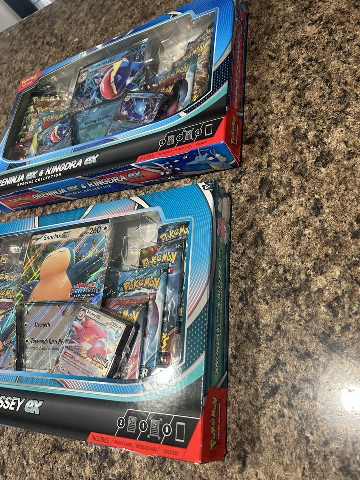 ⭐️SHIPS TODAY⭐️ Pokemon TCG Snorlax Ex + Greninja Ex Special Collection ...