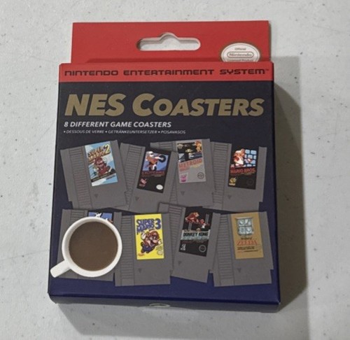 Nintendo NES Cartridge Drink Coasters Super Mario Donkey Kong Metroid Zelda New | eBay