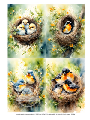 Bird Nests | A4 Rice Paper | Paper for Decoupage | Decoupage Central | eBay