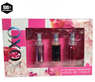 XOXO perfume - 3 PC Mini Gift Set 0.5 oz - XOXO, Mi Amore & Love | eBay