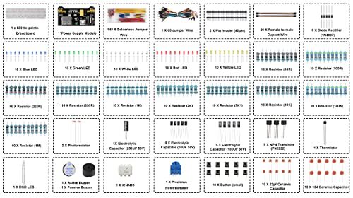 Electronic Breadboard ComponentElectronic Fun Kit with 830 Tie Point ...