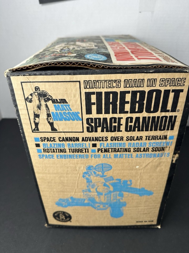 Mattel Major Matt Mason Firebolt Space Cannon In Box Incomplete | eBay