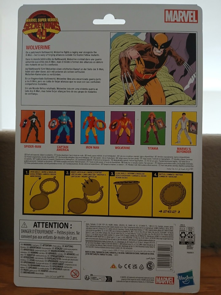 Marvel Legends Secret Wars Wolverine 6” Action Figure Wave 1 New In ...