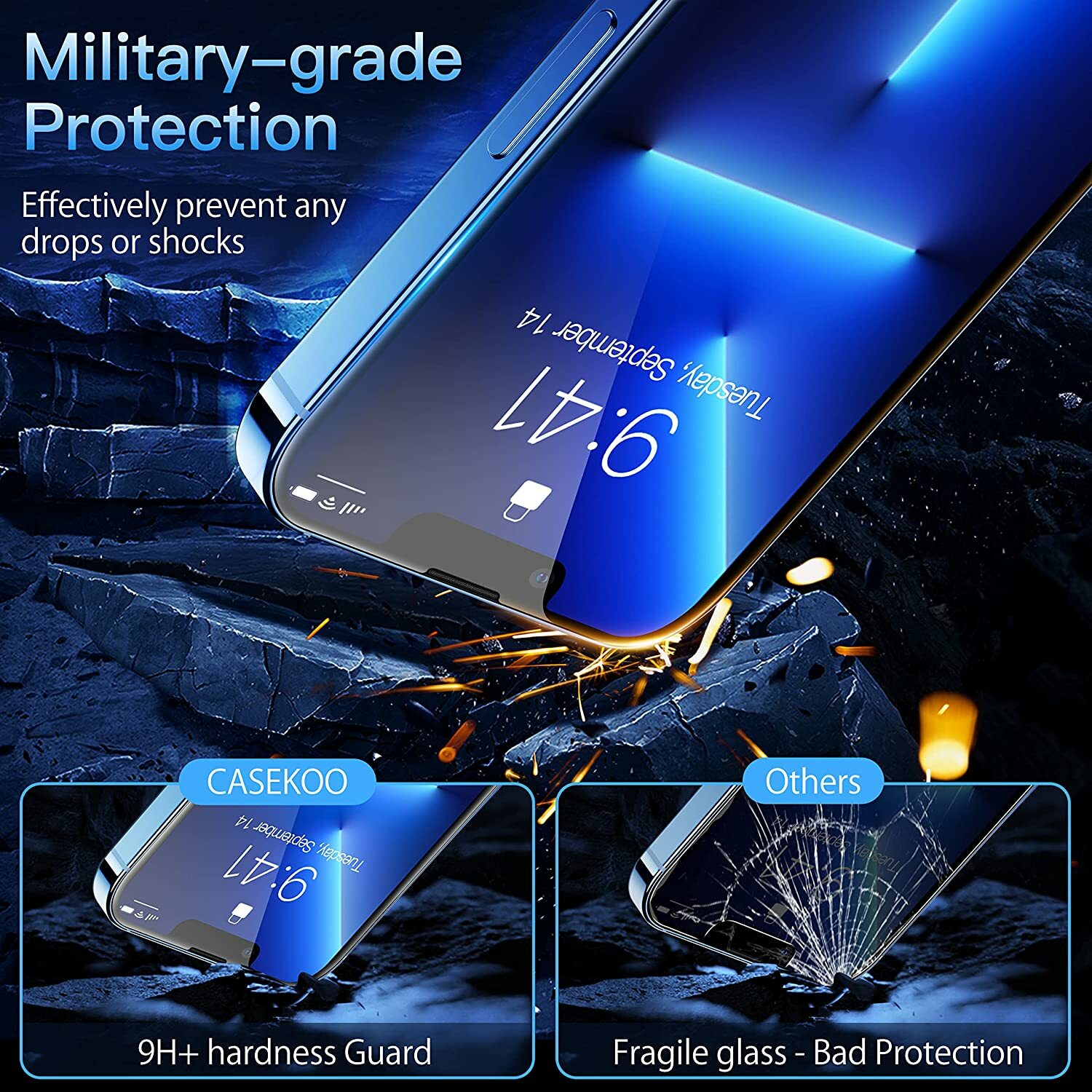 Gorilla Tempered Glass Screen Protector for New iPhone 131 12 Pro XR XS ...