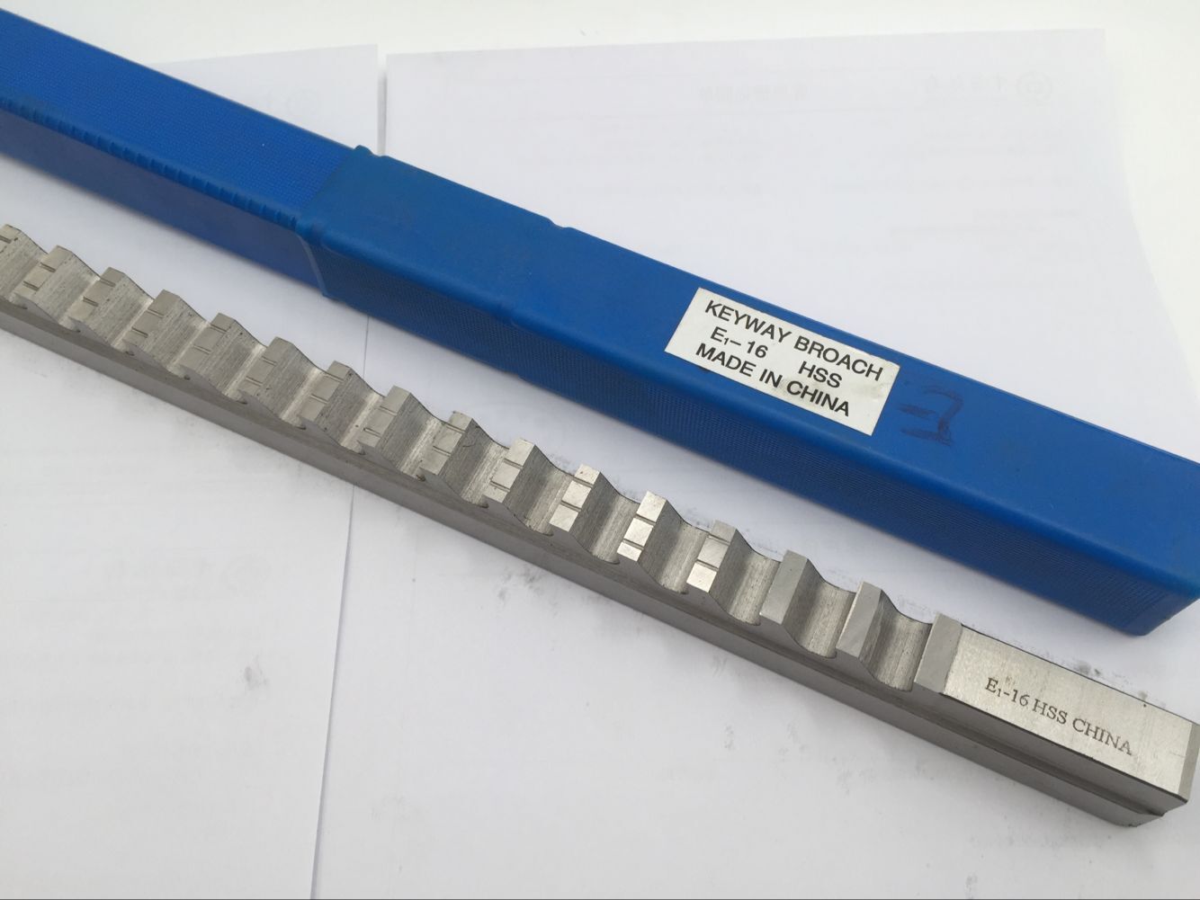 E Push Type Keyway Broach 16mm Metric Size CNC Metalworking Machine ...