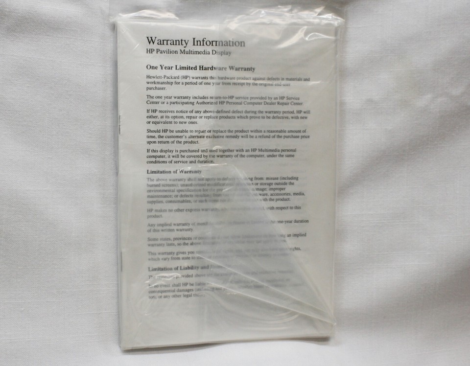 NEW! Hewlett-Packard HP pavilion booklet/ Instructions For M 40- M 50 ...