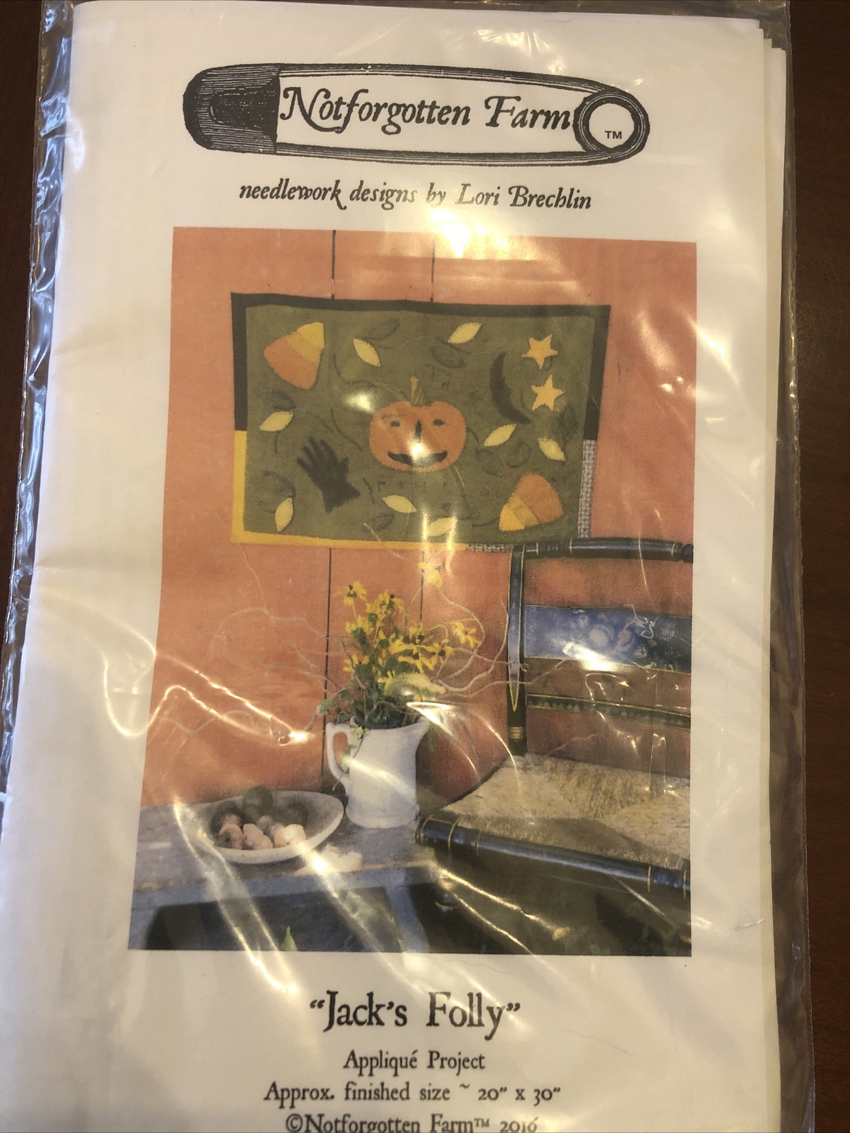 Notforgotten Farm Jack’s Folly Appliqué Wool Felt Project Paper Pattern ...