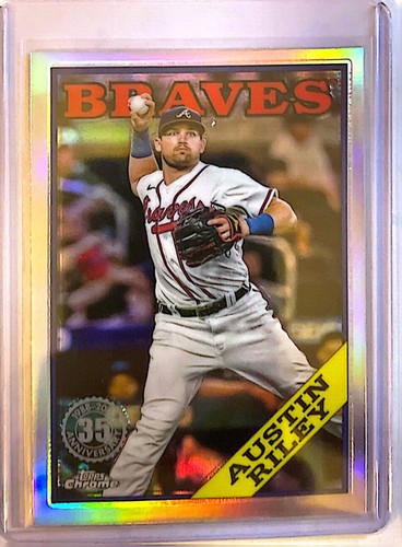 2023 Topps Chrome AUSTIN RILEY 1988 88BC-3 Insert Atlanta Braves ⚾⚾⚾⚾ ...