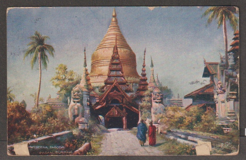 An early 20th century postcard depicting Shwedagon Pagoda, Yangon | eBay Australia