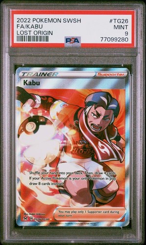 PSA 9 MINT Kabu TG26/TG30 SWSH Lost Origin Trainer Gallery Holo Pokémon ...