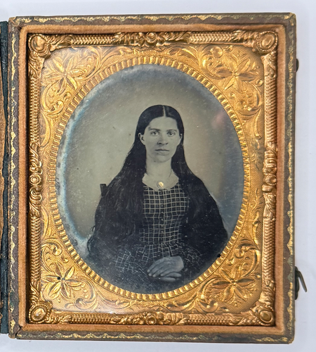 antique 6th plate tintype photograph, dating to the mid-19th century ...