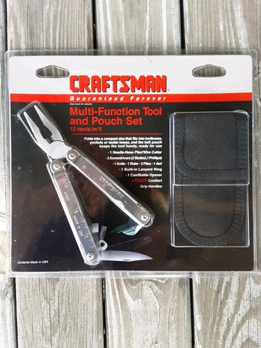 Craftsman Made In USA 45201 Multi Tool Pliers w/Sheath 12 Tools New Old ...