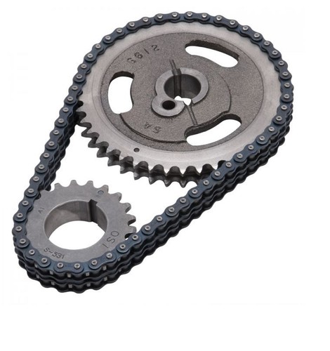 Edelbrock 7814 Performer-Link True-Roller Timing Chain Set for 221-302 ...