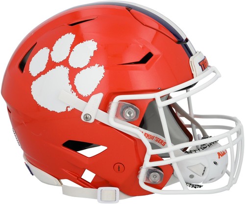 Clemson Tigers Team-Issued Orange Helmet from the Football Program ...