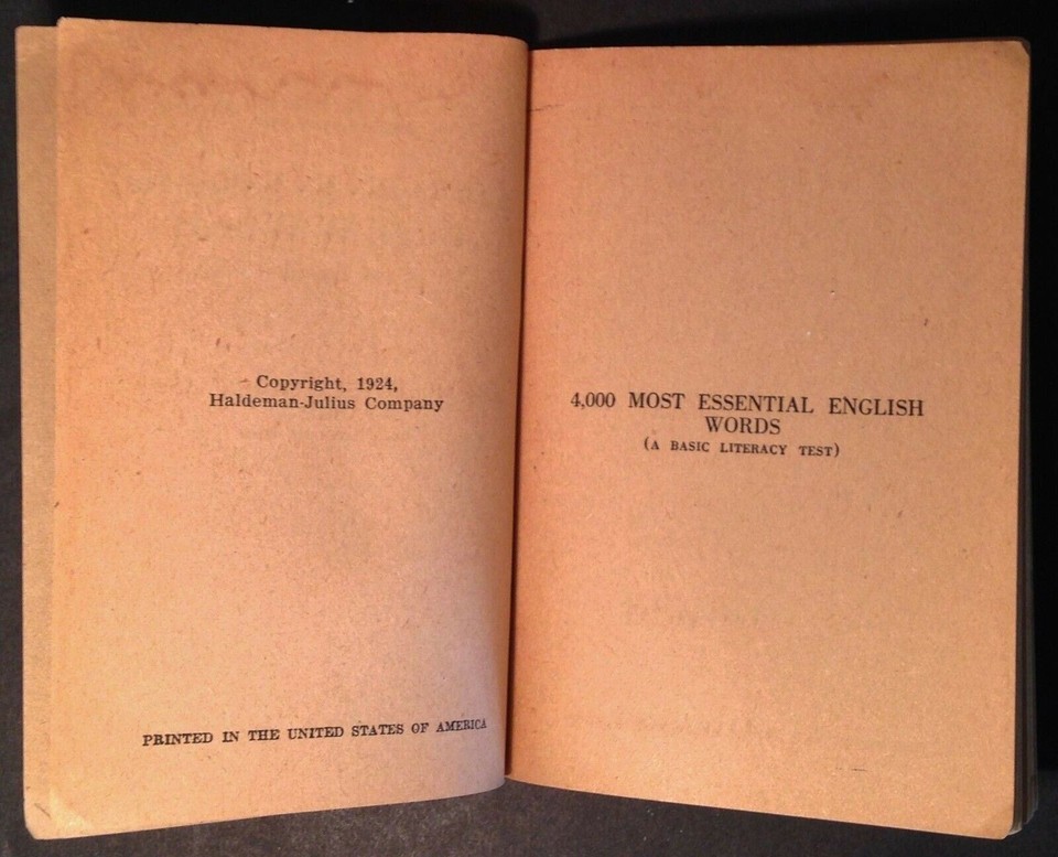 4,000 Most Essential English Words Little Blue Book 639 ed. by E ...