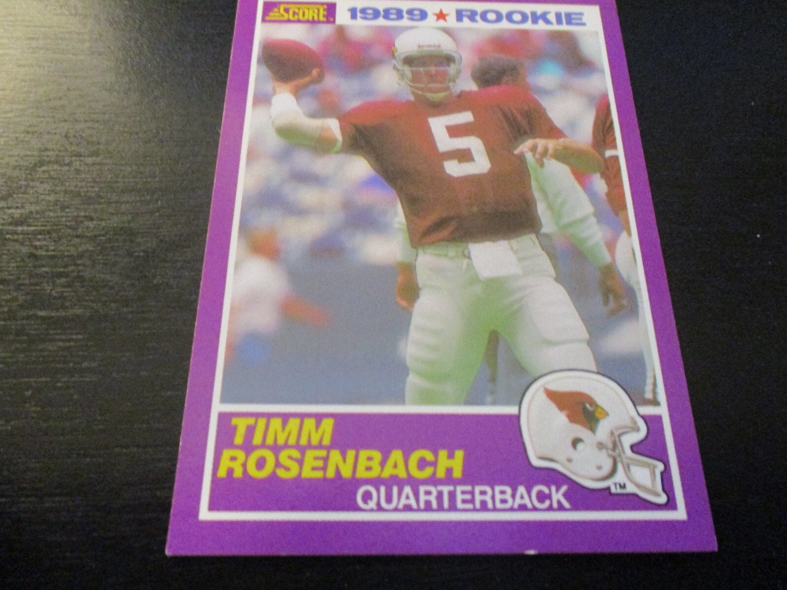 timm rosenbach (phoenix cardinals - qb) 1989 score ROOKIE CARD #433S nr ...