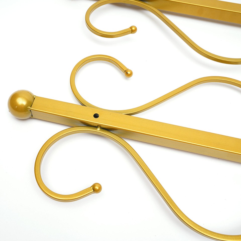 Heavy Duty Retail Golden Clothes Racks Wedding Dress Display Stand Rack ...