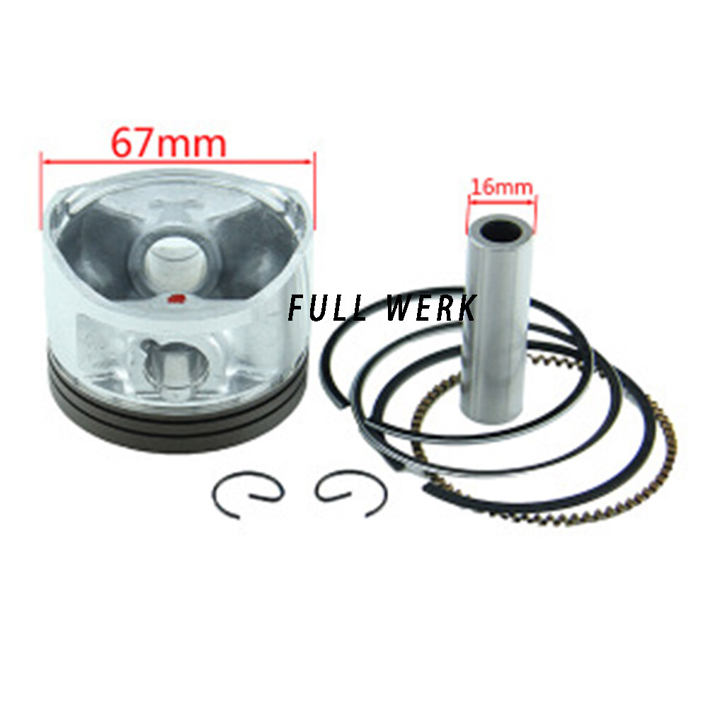 67mm Piston 16mm Pin Piston Kits for all Chinese 250cc Zongshen Longcin ...
