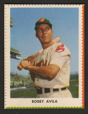 1955 Golden Stamp Bobby Avila, NM, COVER CUTOUT of INDIAN GREAT!! | eBay