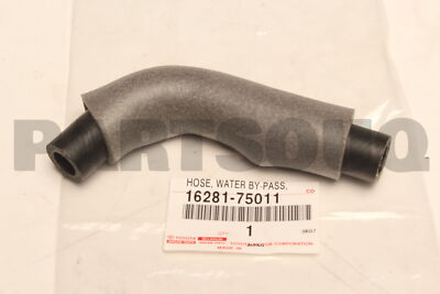 1628175011 Genuine Toyota HOSE, WATER BY-PASS, NO.4 16281-75011 | eBay