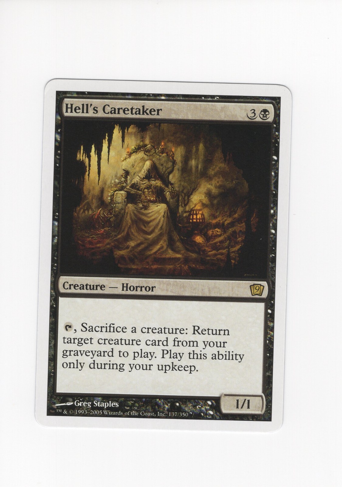 Hell's Caretaker 9th Edition NM- MTG Magic the Gathering | eBay