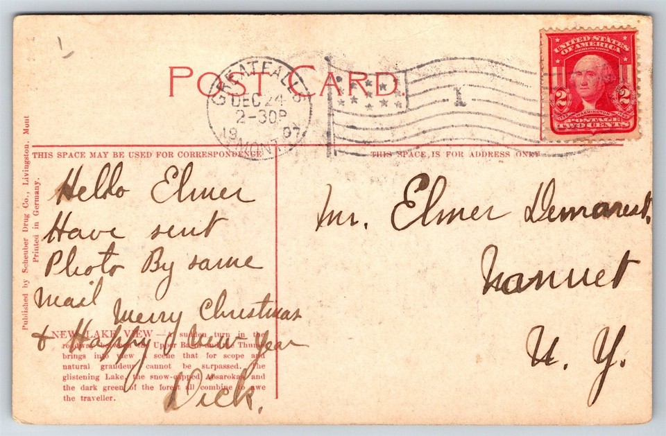 New Lake View Yellowstone Nat'l Park C1903 Postcard P13 | eBay